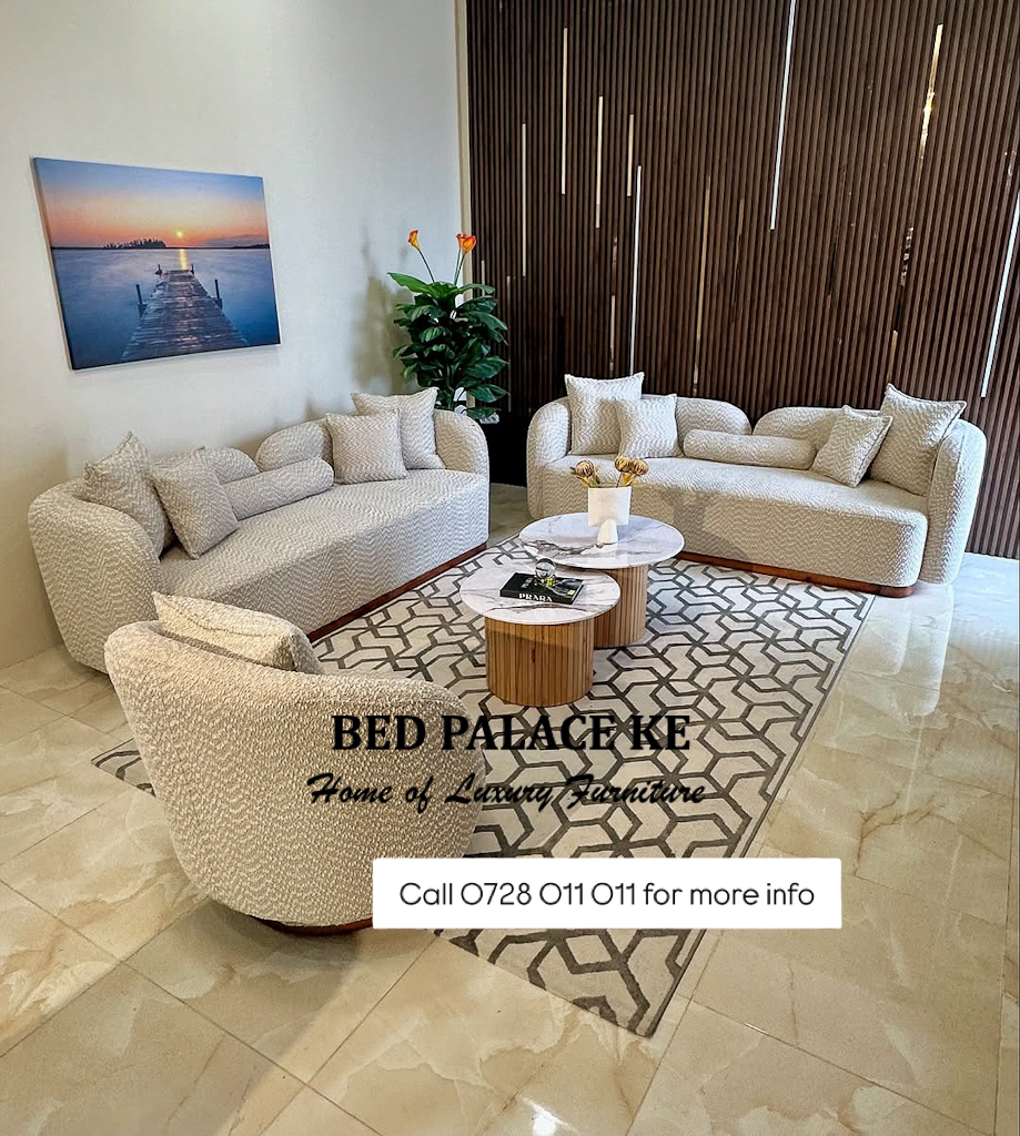 Bed Palace Kenya - 6-Seater Modern Sofa with 2-Piece Coffee Table Set ...
